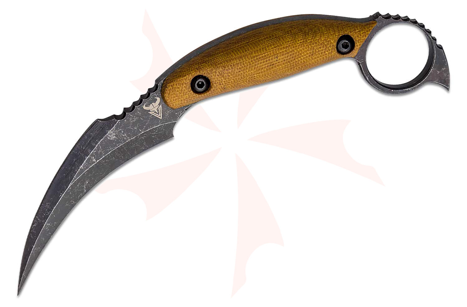 Valhalla Combat Tactical Nidhoggr Karambit Fixed Blade Knife 3.75" 1095 ...