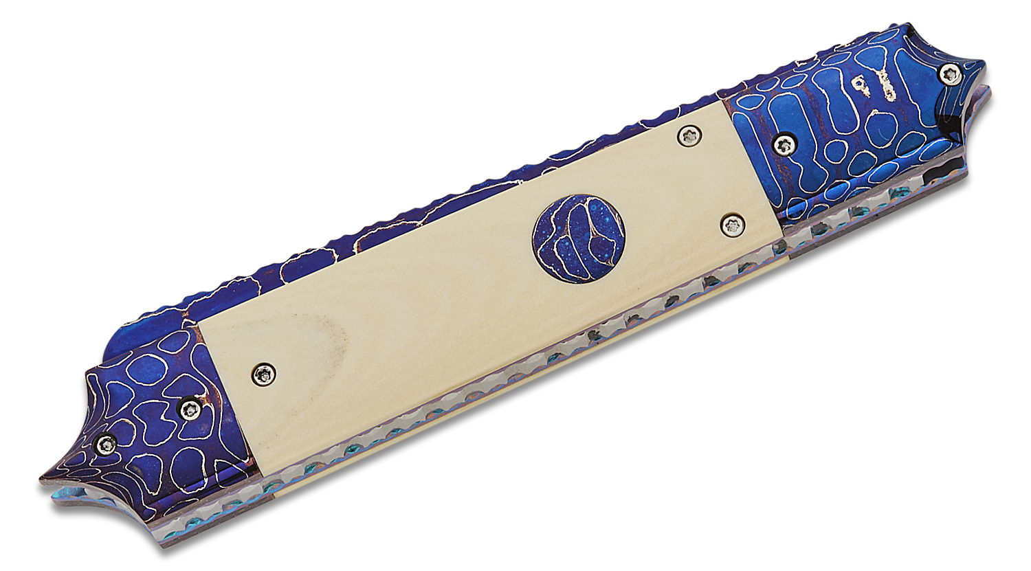 Rainy Vallotton Custom Straight Razor Automatic Liner Lock Folding ...