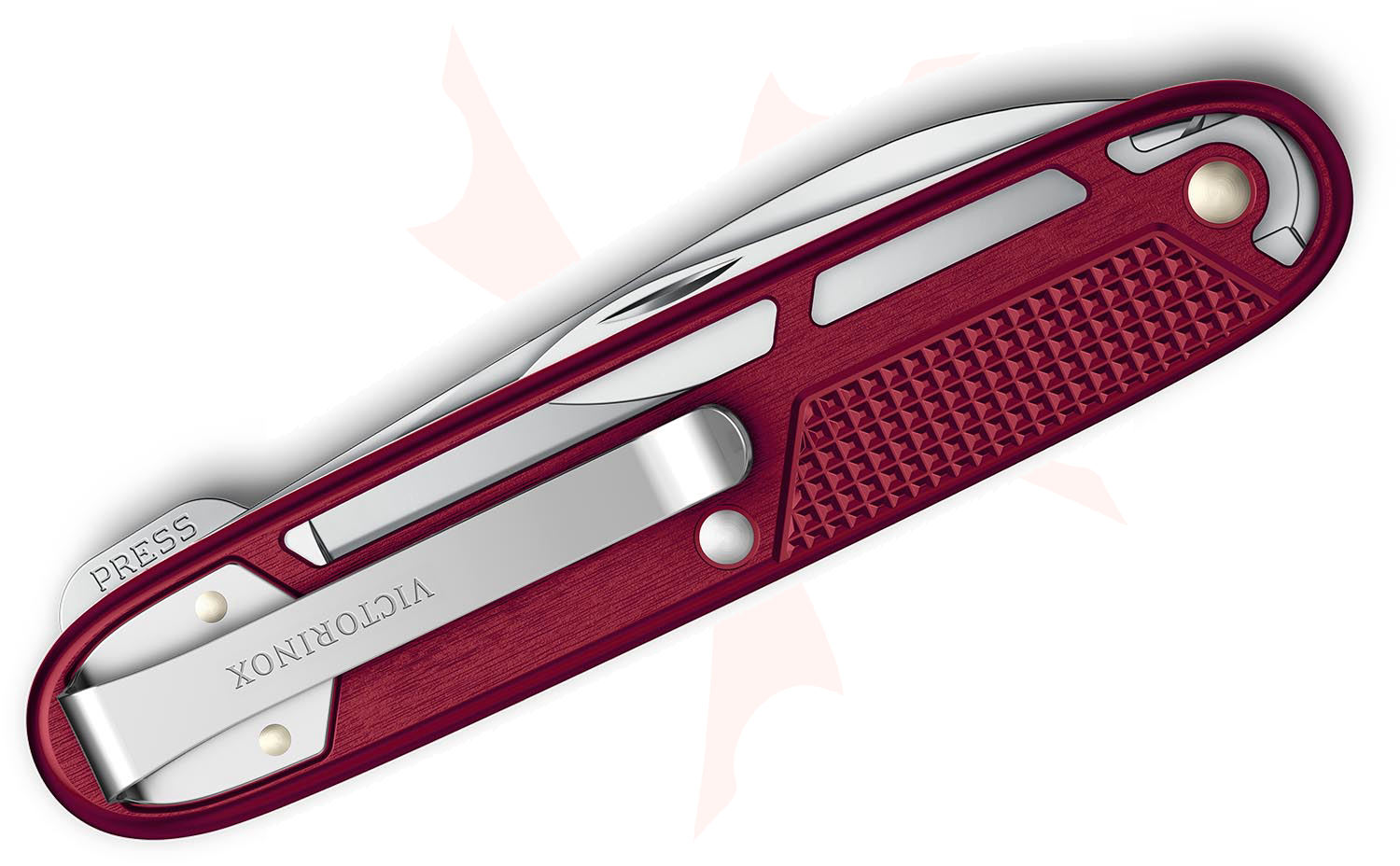 Victorinox Swiss Army Synergy X Alox Refined Collection Liner Lock Multi-Tool, 3.7" Closed, Red ...