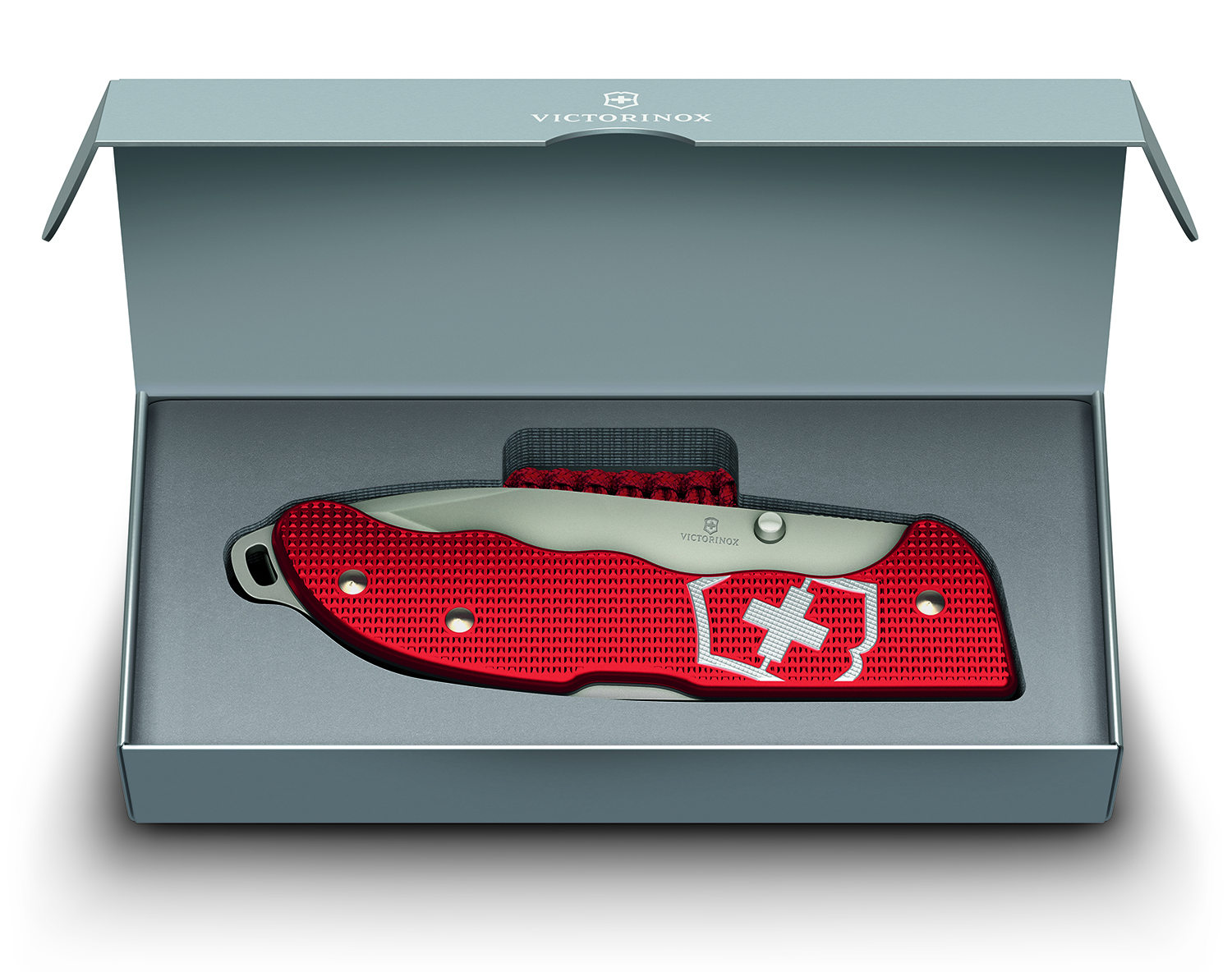Victorinox Swiss Army Evoke Folding Knife 3.875" Bead Blast Drop Point ...