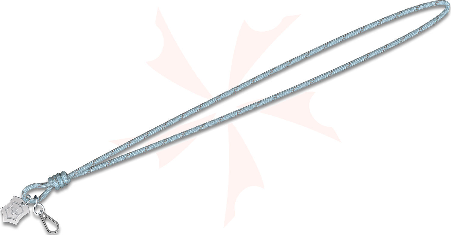 Victorinox Swiss Army Key Neck Cord Lanyard, Blue/Gray - KnifeCenter ...