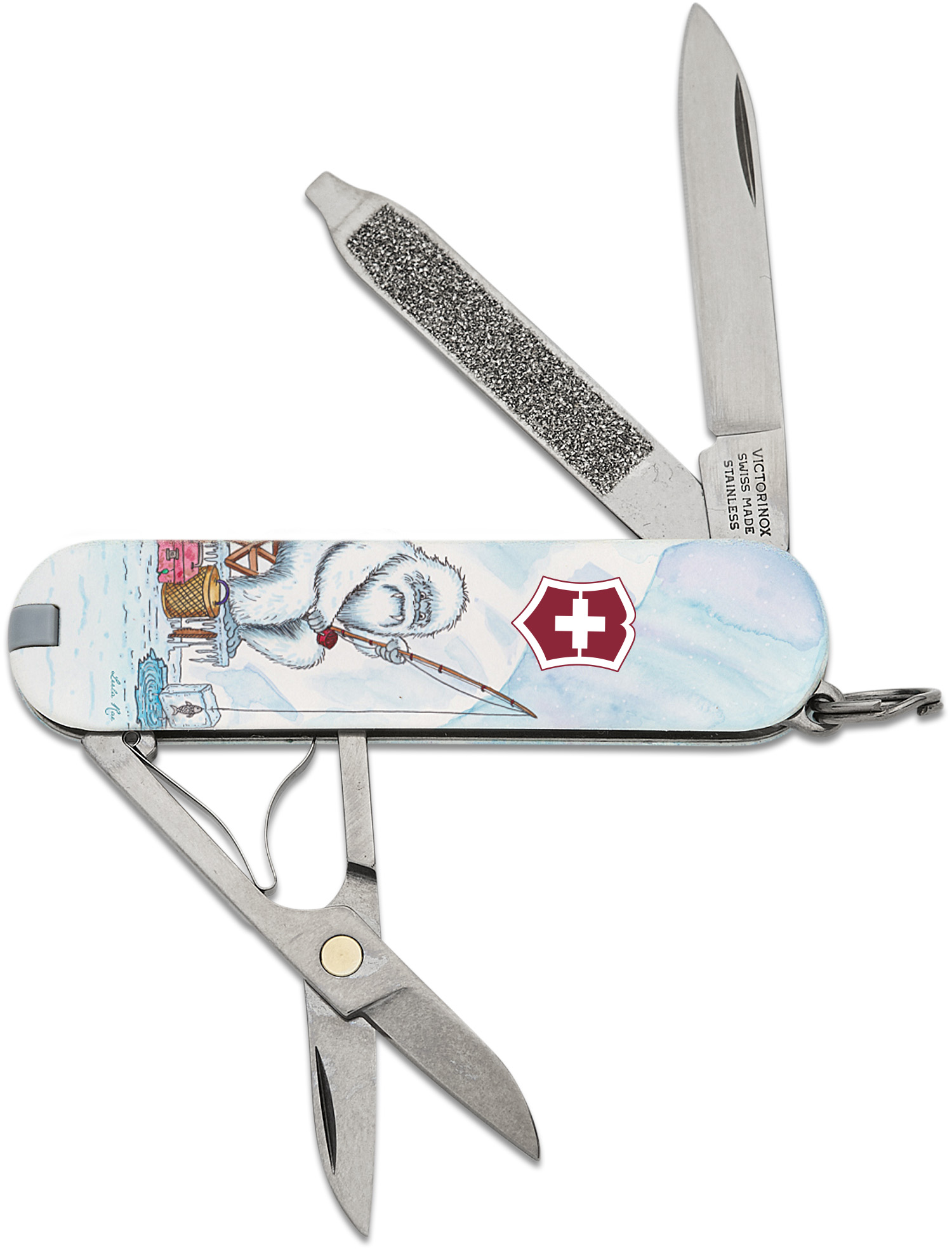 Victorinox Swiss Army Yeti Fishing Classic SD Multi-Tool, 2.3" Closed - KnifeCenter Exclusive ...