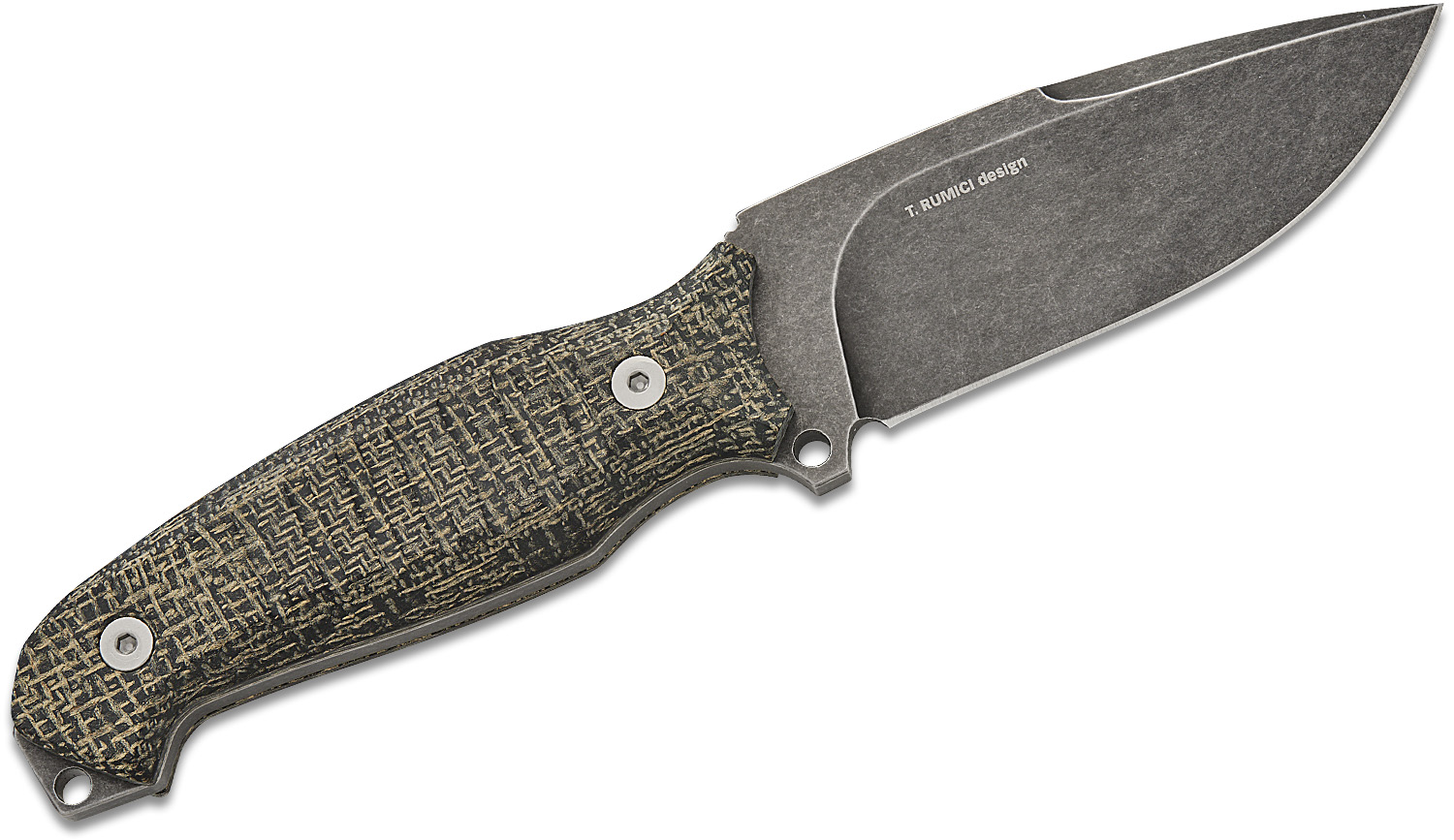 Viper Knives David Fixed Blade 4.25" D2 Black Stonewashed Drop Point ...