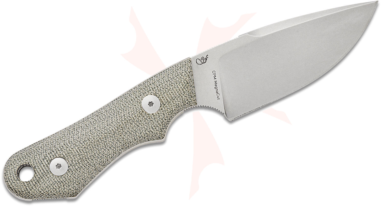 Viper Knives Handy Fixed Blade Knife 3.3" CPM-MagnaCut Stonewashed Drop ...