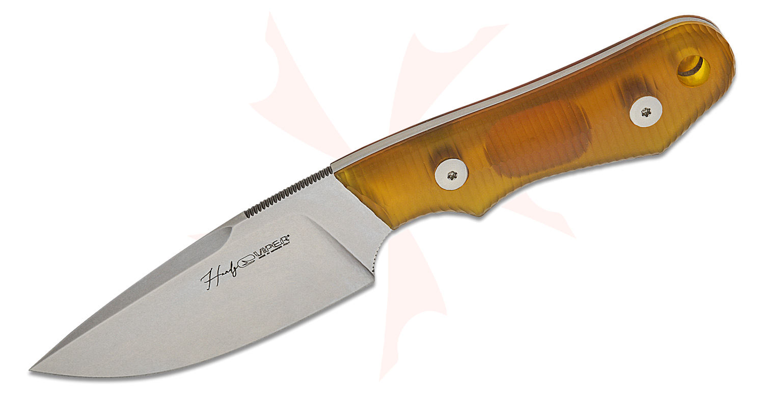 Viper Knives Handy Fixed Blade Knife 3.3" CPM-MagnaCut Stonewashed Drop ...