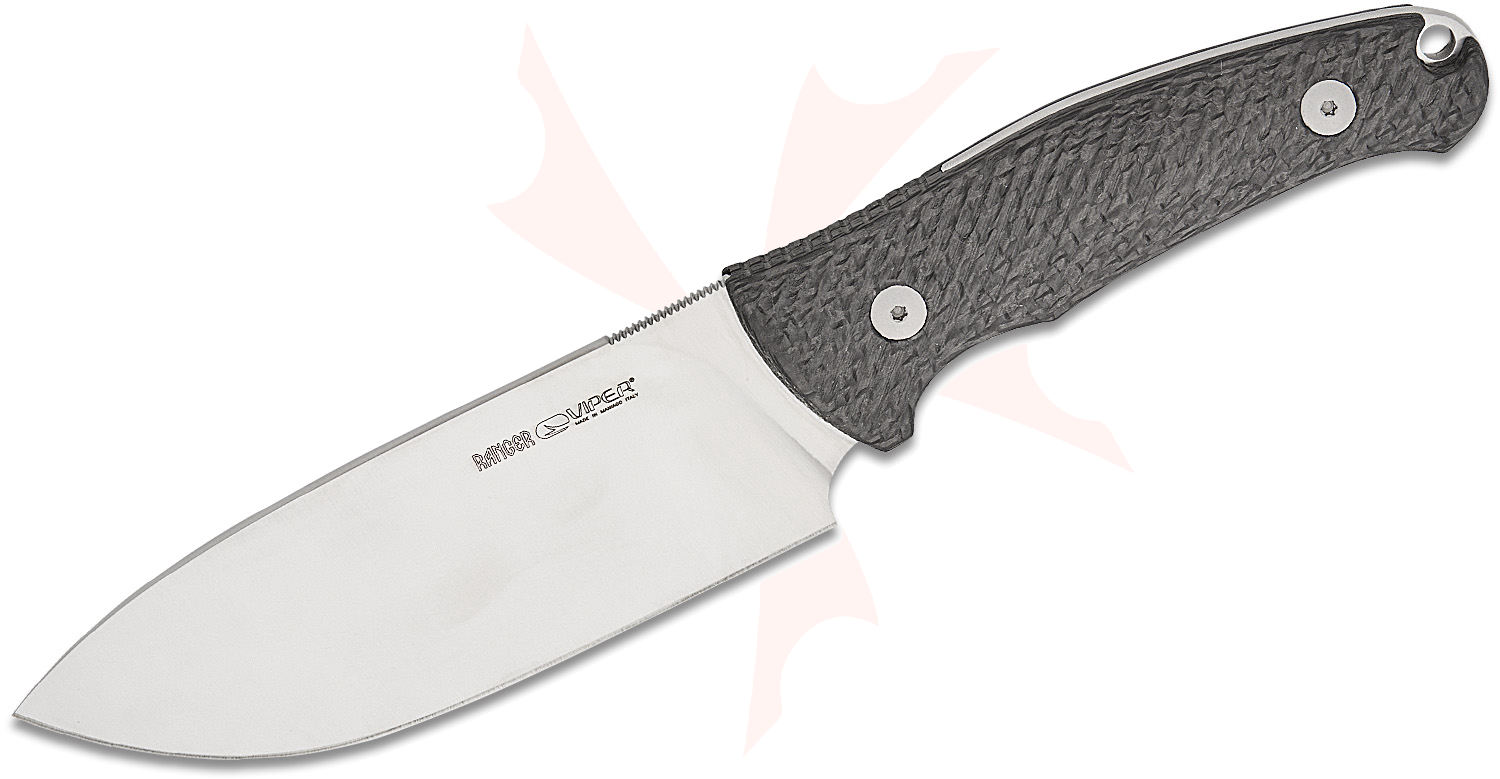 Viper Knives Anso Ranger Fixed Blade Knife 4.63" Bohler N690 Satin Drop ...