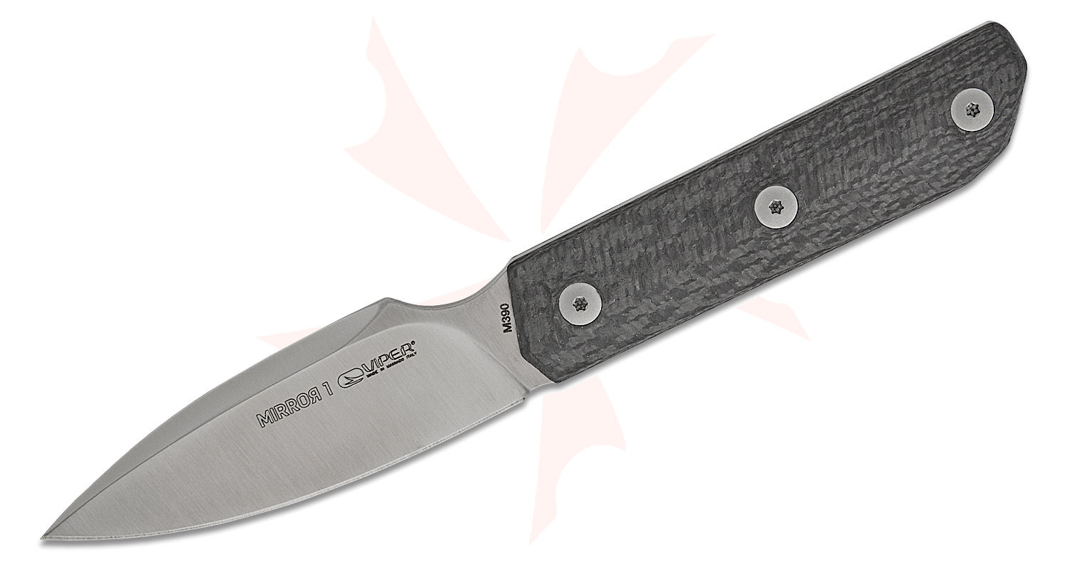 Viper Knives Mirror1 Pocket Fixed Blade Knife 3.11" M390 Satin Spear ...