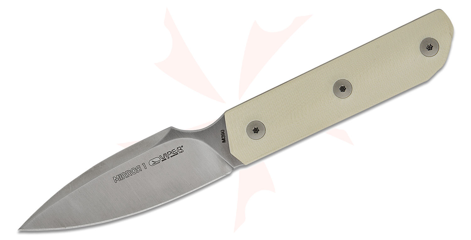 Viper Knives Mirror1 Pocket Fixed Blade Knife 3.11" M390 Satin Spear ...
