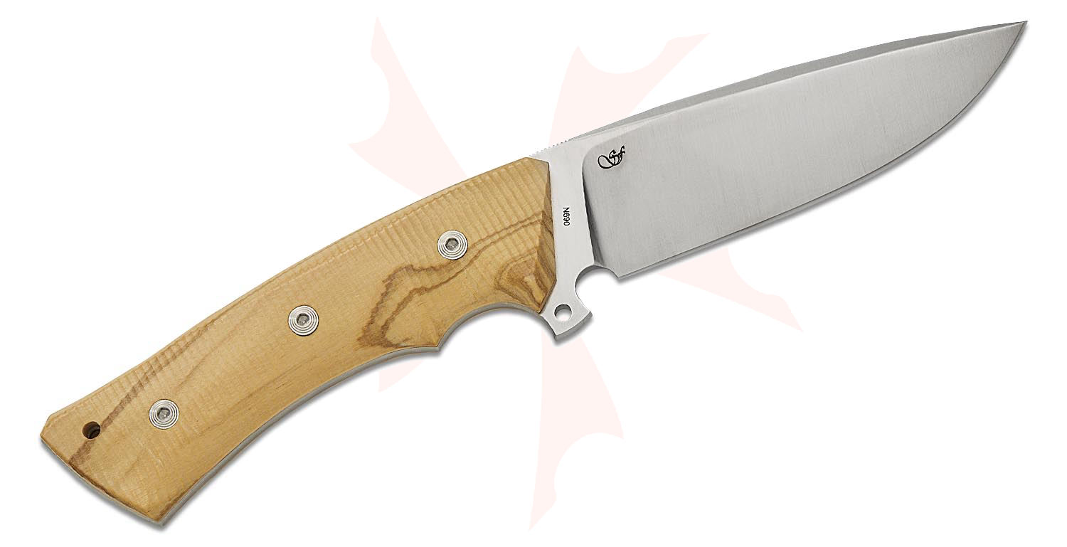 Viper Knives Gianghi Fixed Blade Knife 4.625" N690 Satin Drop Point ...