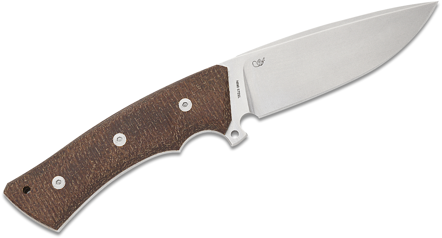 Viper Knives Gianghi Fixed Blade Knife 4.625" N690 Stonewashed Drop ...