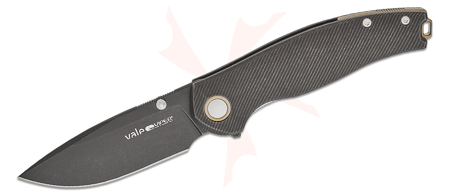 Viper Knives Jesper Voxnaes Vale Liner Lock Flipper Knife 3" CPM ...