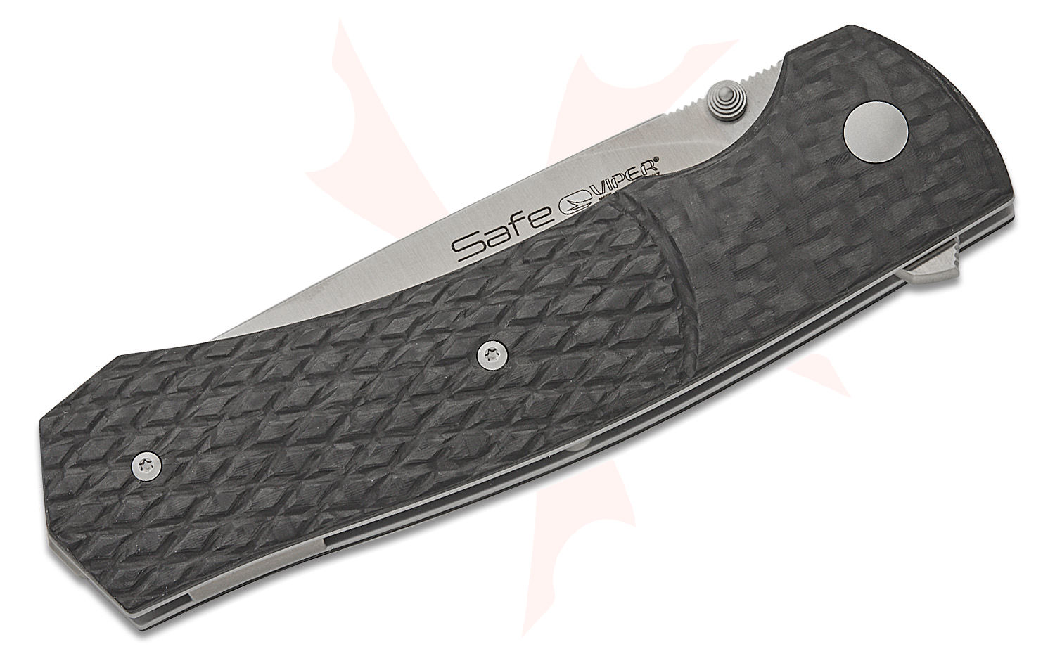 Viper Knives Safe Liner Lock Flipper Knife 3.74" M390 Satin Tanto Blade ...
