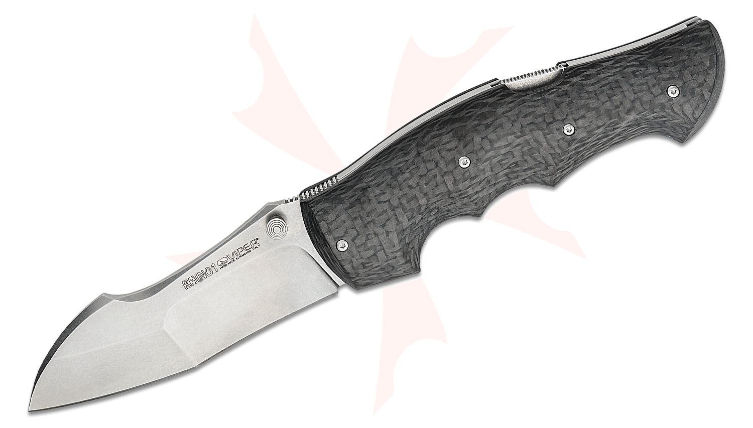 Viper Knives Rhino-1 Folding Knife 4.25" Elmax Stonewashed Modified ...