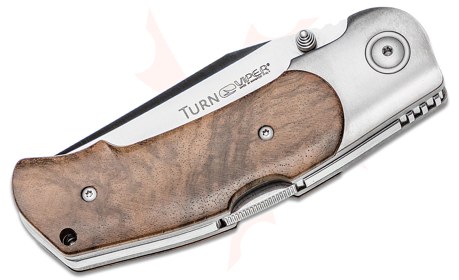 Viper Knives Turn Folding Knife 3.23" M390 Satin Clip Point Blade ...