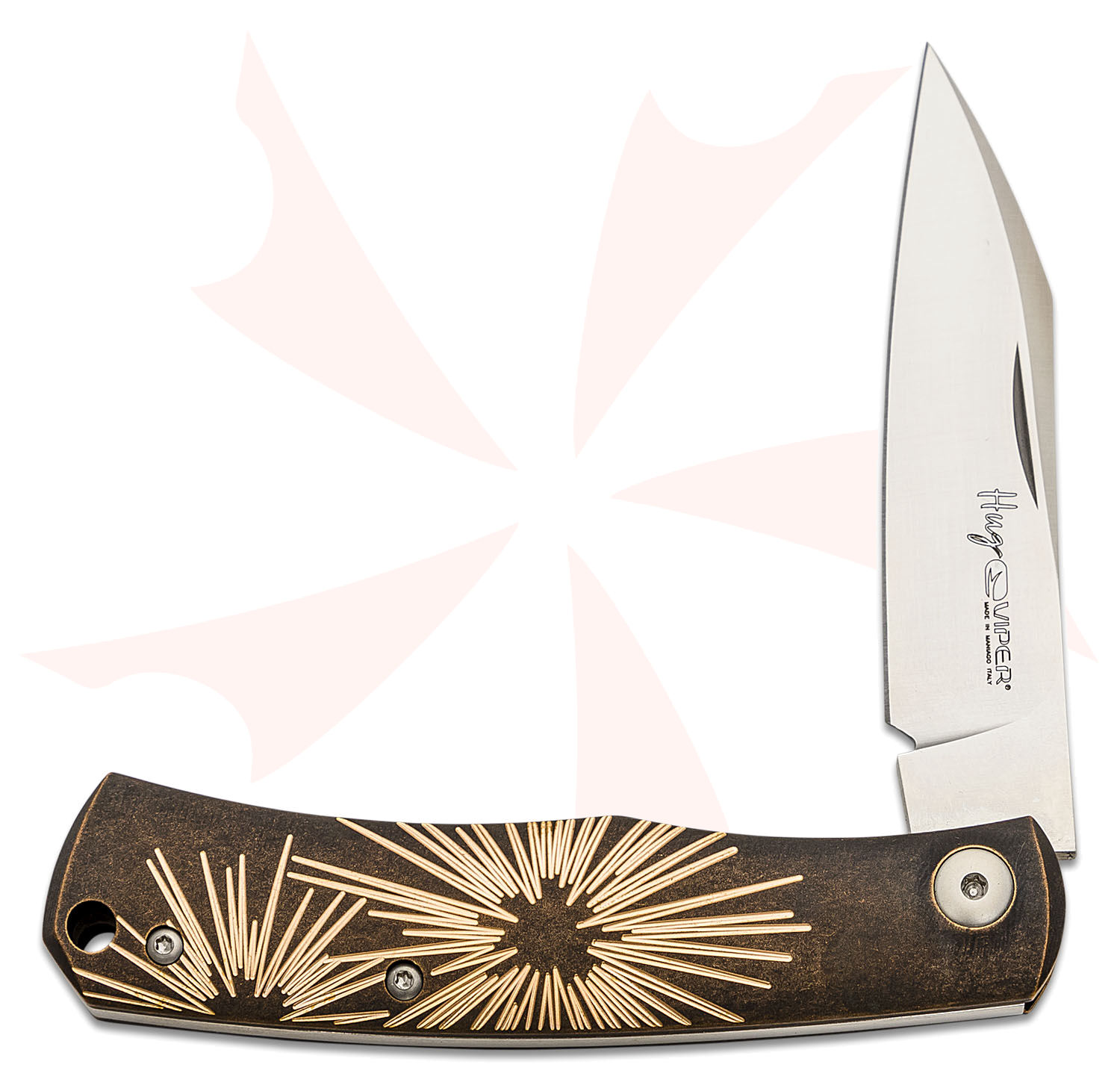 Viper Knives Hug Slipjoint Folding Knife 3.125" M390 Satin Sheepsfoot ...