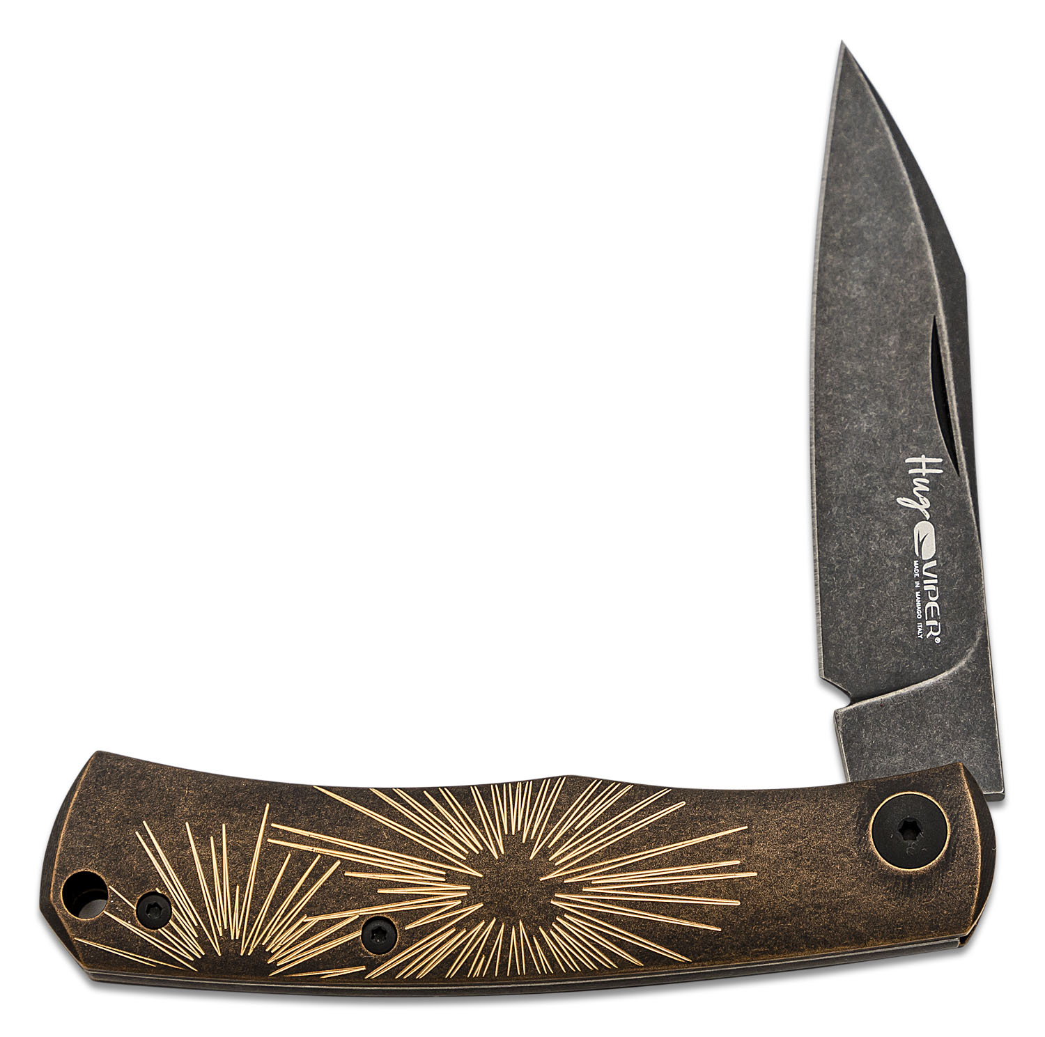 Viper Knives Hug Slipjoint Folding Knife 3.125" M390 Dark Stonewashed ...