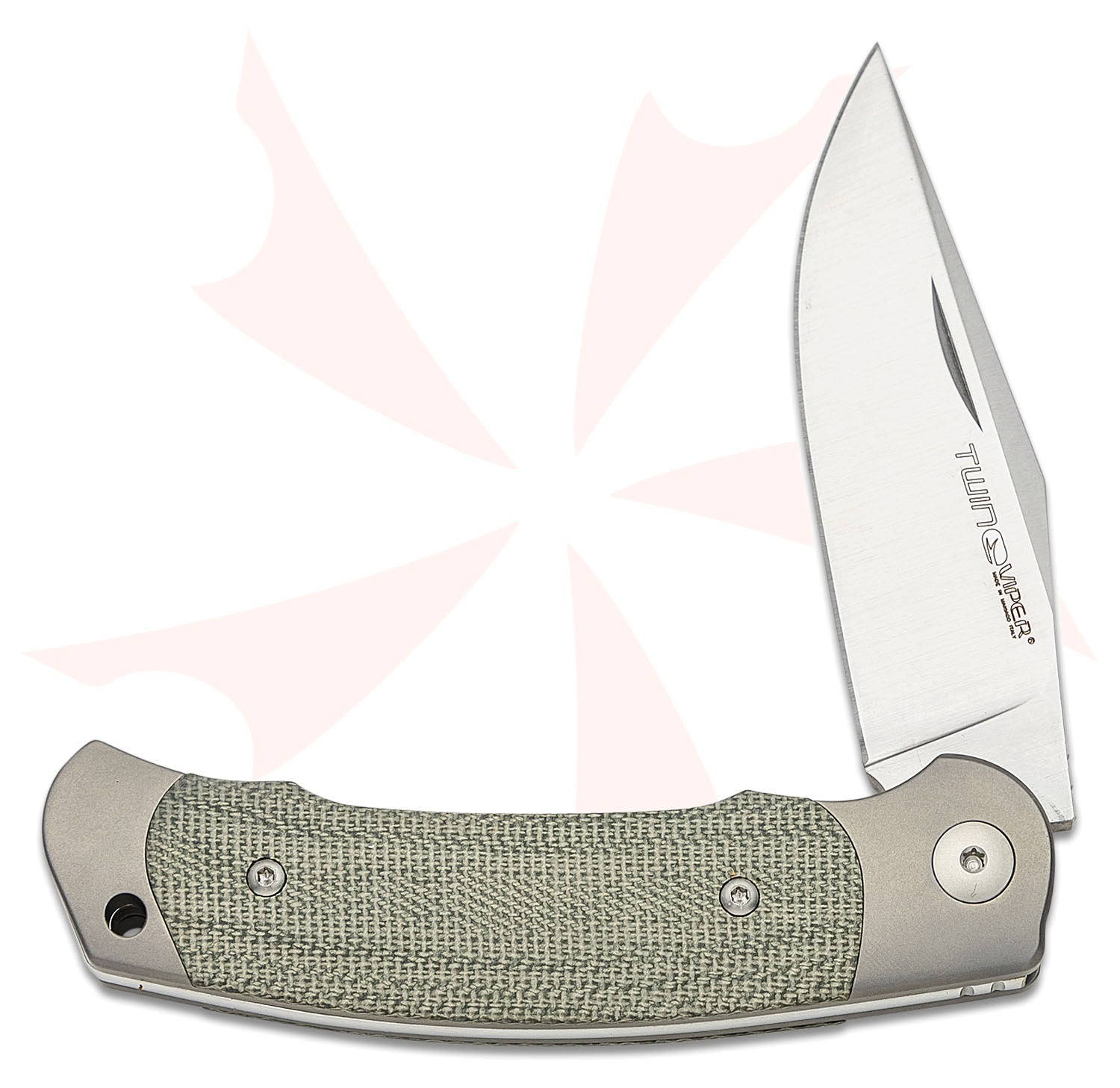 Viper Knives Twin Slipjoint Folding Knife 3.03" M390 Satin Clip Point ...