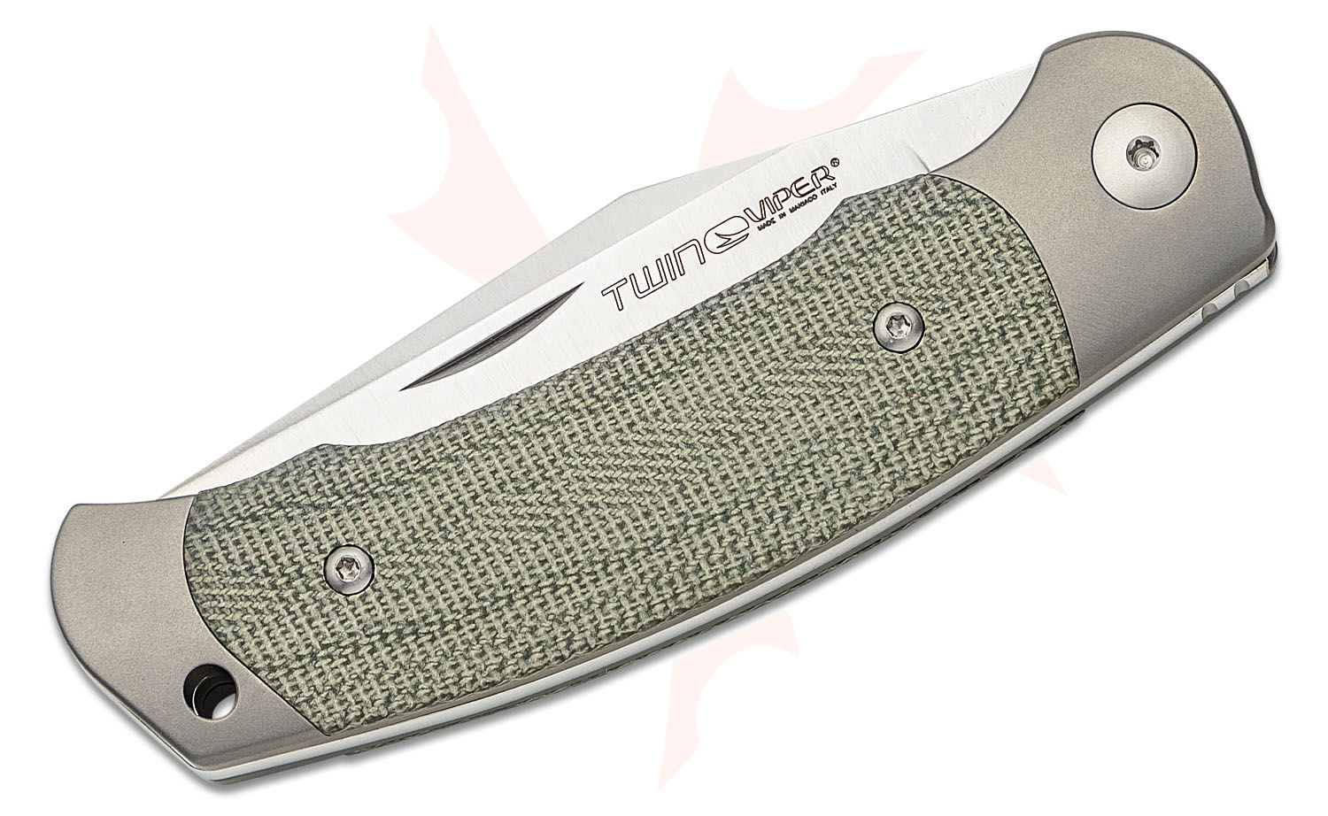 Viper Knives Twin Slipjoint Folding Knife 3.03" M390 Satin Clip Point ...