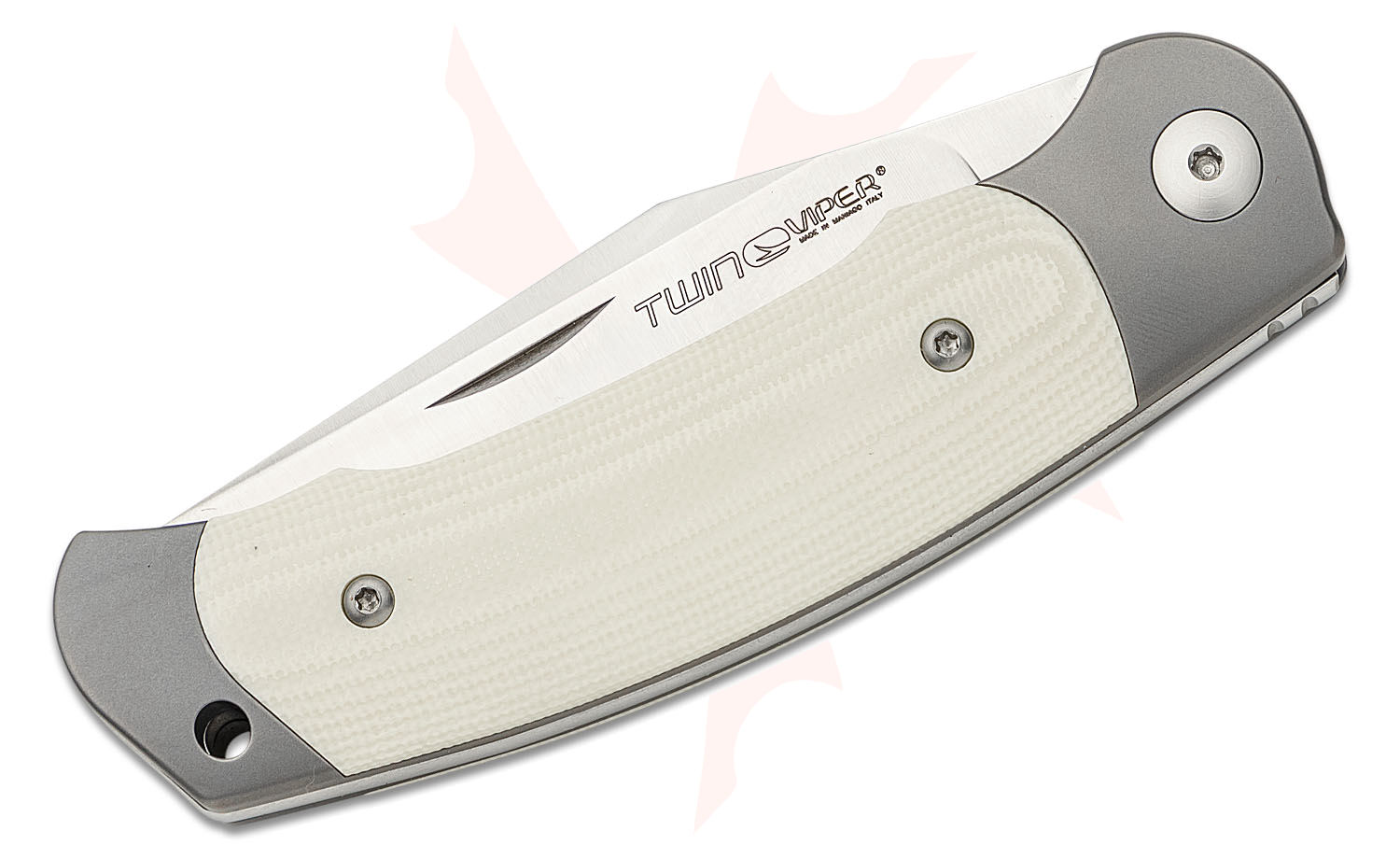 Viper Knives Twin Slipjoint Folding Knife 3.03" M390 Satin Clip Point ...