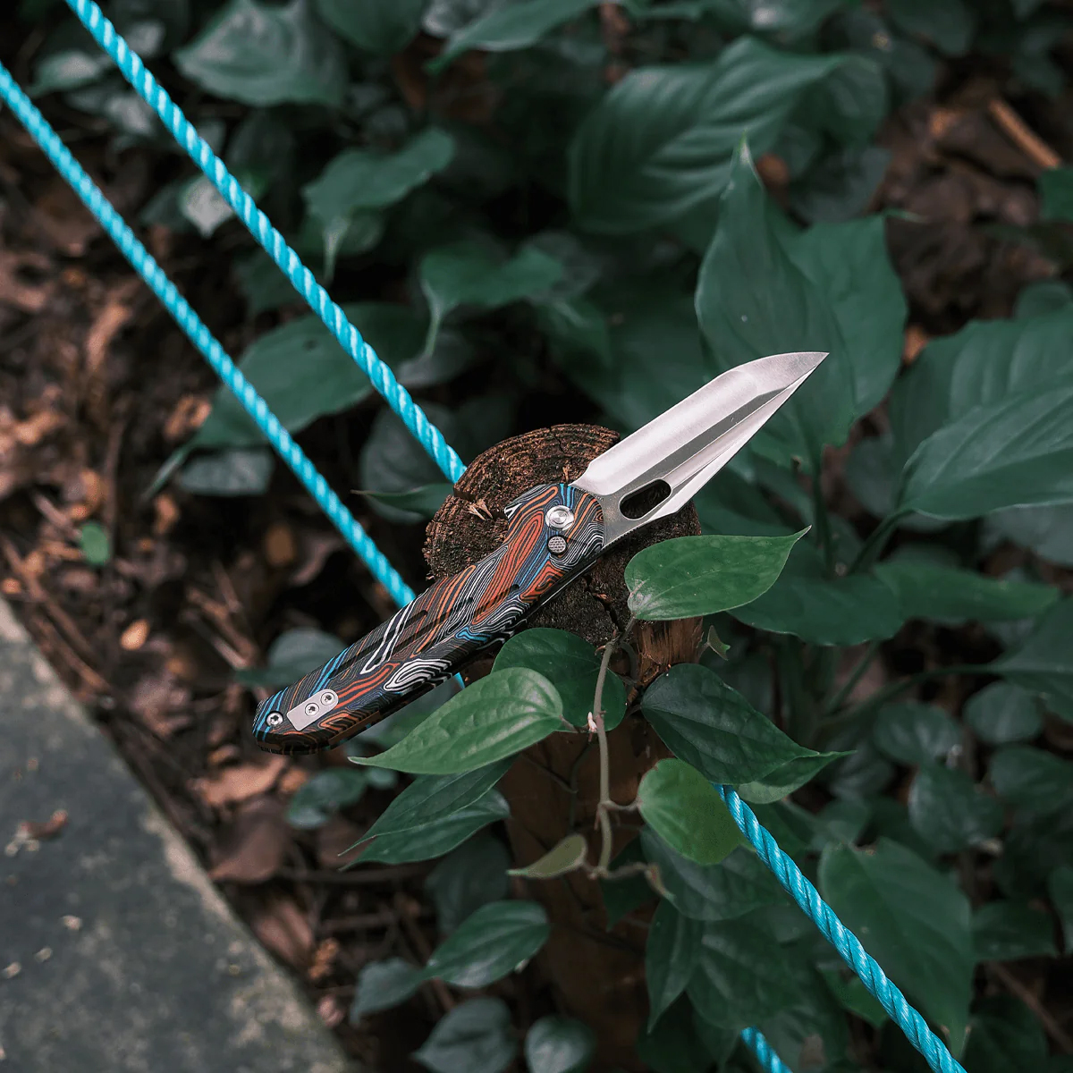 Vosteed Knives Thunderbird Trek Lock Flipper Knife 3.25" M390 Satin Compound Drop Point Blade ...