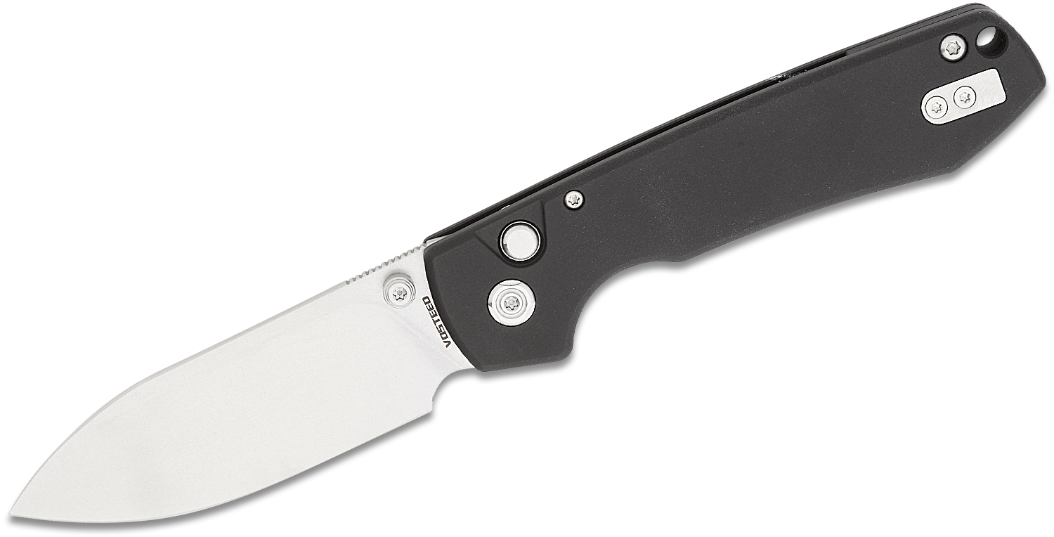 Vosteed Knives Raccoon Folding Knife 3.25" Nitro-V Stonewashed Drop ...