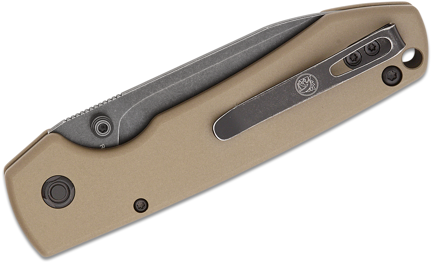 Vosteed Knives Raccoon Folding Knife 3.25" Nitro-V Black Stonewashed ...