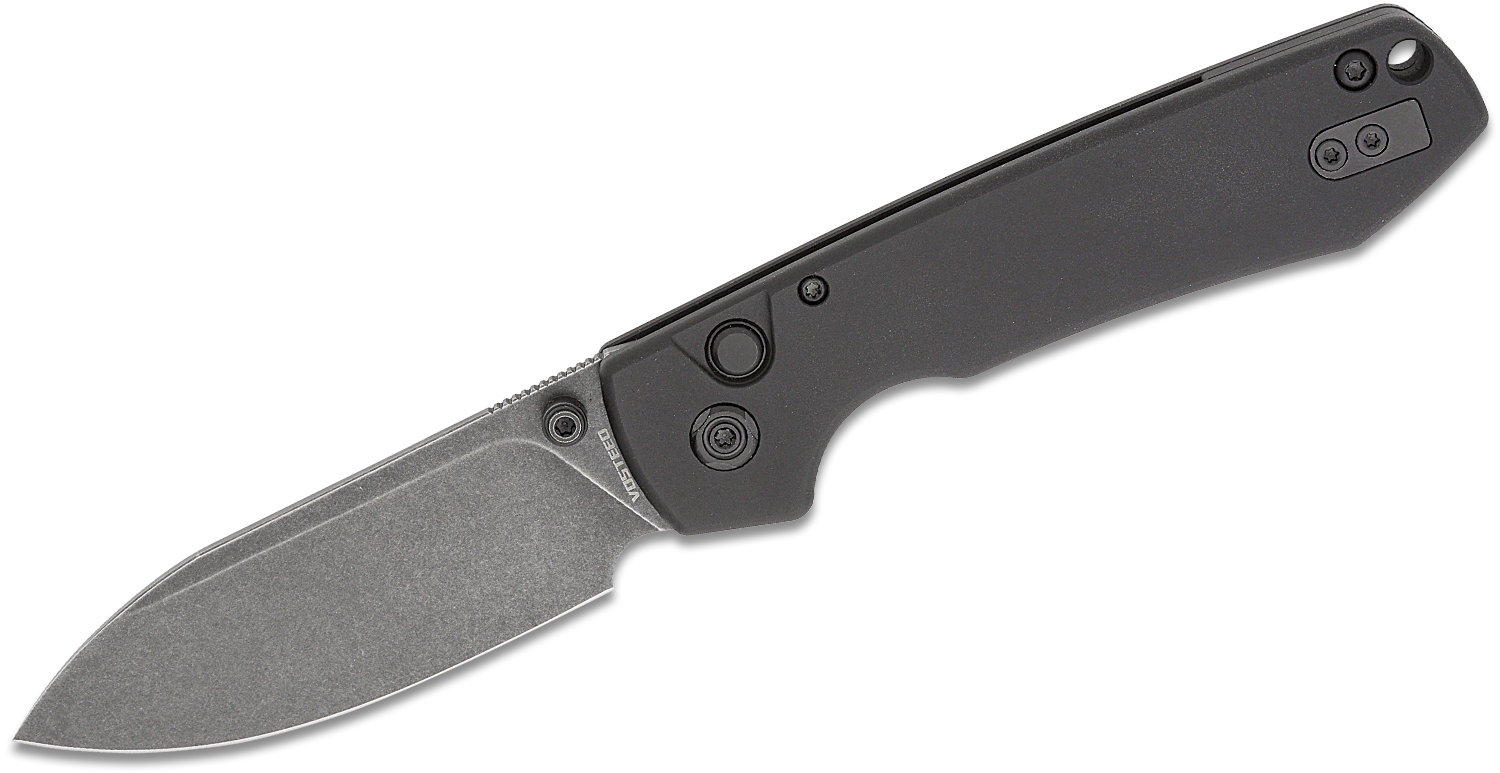 Vosteed Knives Raccoon Folding Knife 3.25" Nitro-V Black Stonewashed ...