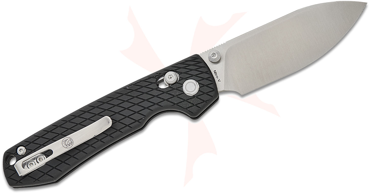 Vosteed Knives Raccoon CB Folding Knife 3.25" Nitro-V Satin Drop Point ...