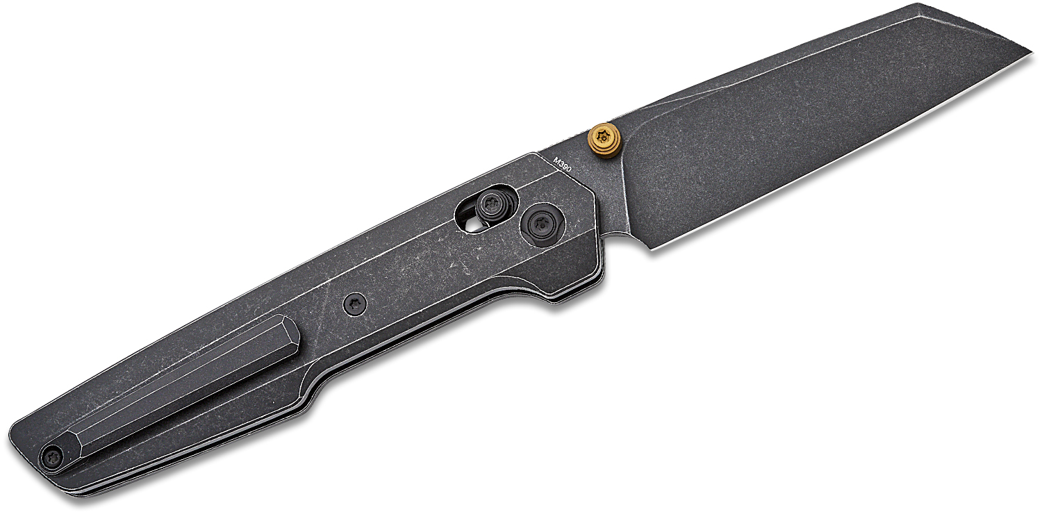 Vosteed Knives Yue Dachshund Crossbar Lock Front Flipper Knife 3.25 ...