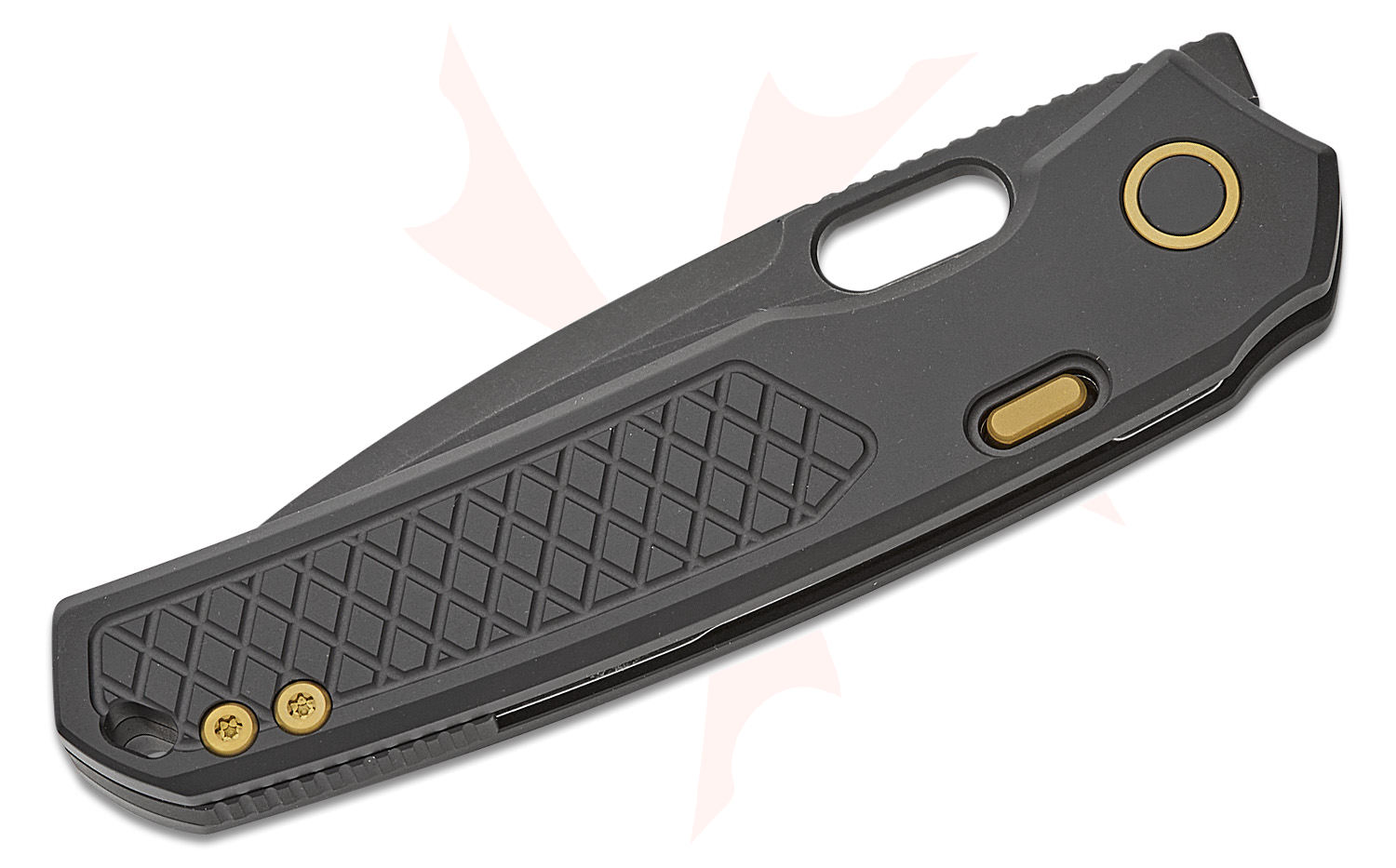 Vosteed Knives Geoff Blauvelt Psyop Top Liner Lock Front Flipper Knife 3.32" Elmax Black ...