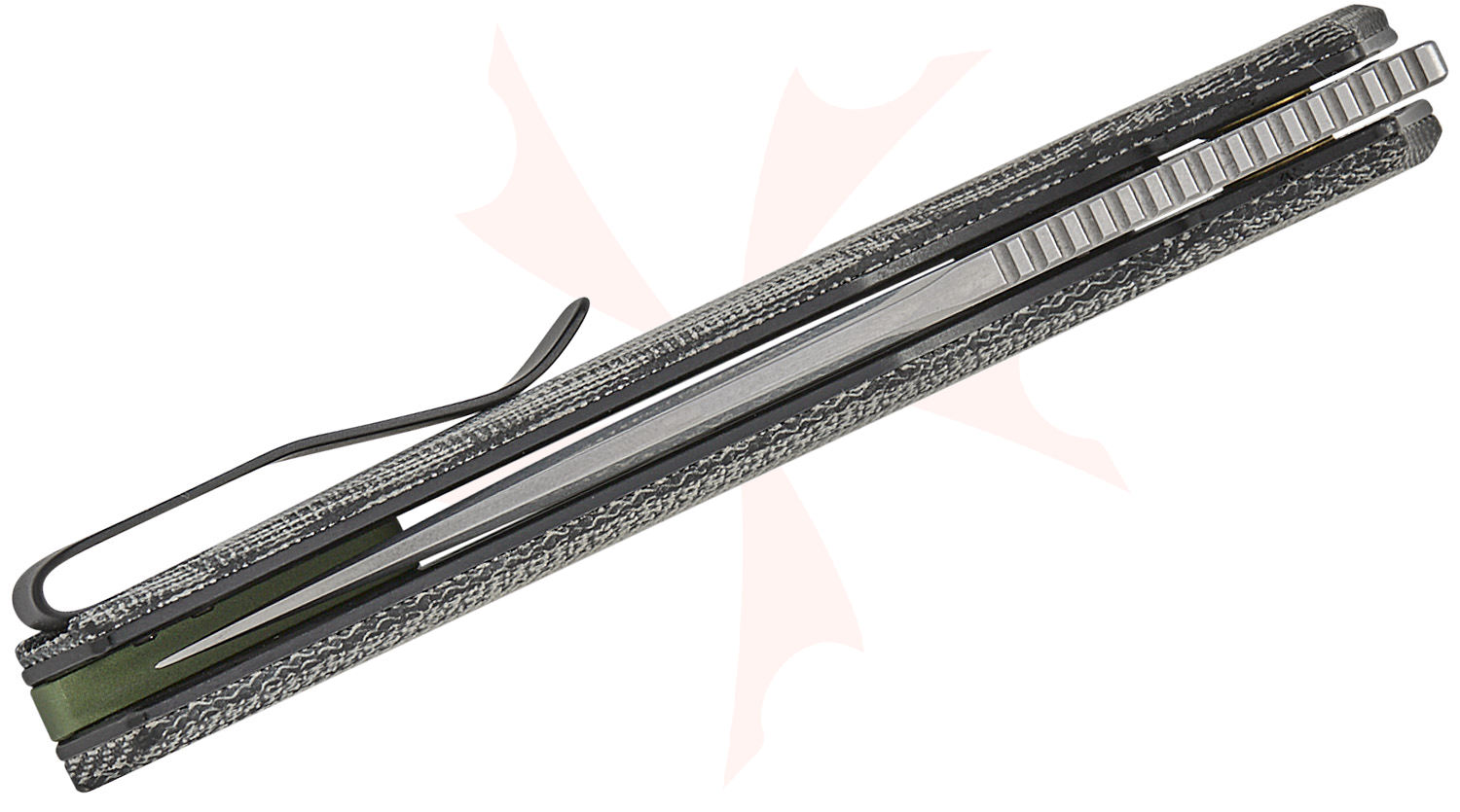 Vosteed Knives Geoff Blauvelt Psyop Top Liner Lock Front Flipper Knife 3.32" Elmax Stonewashed ...