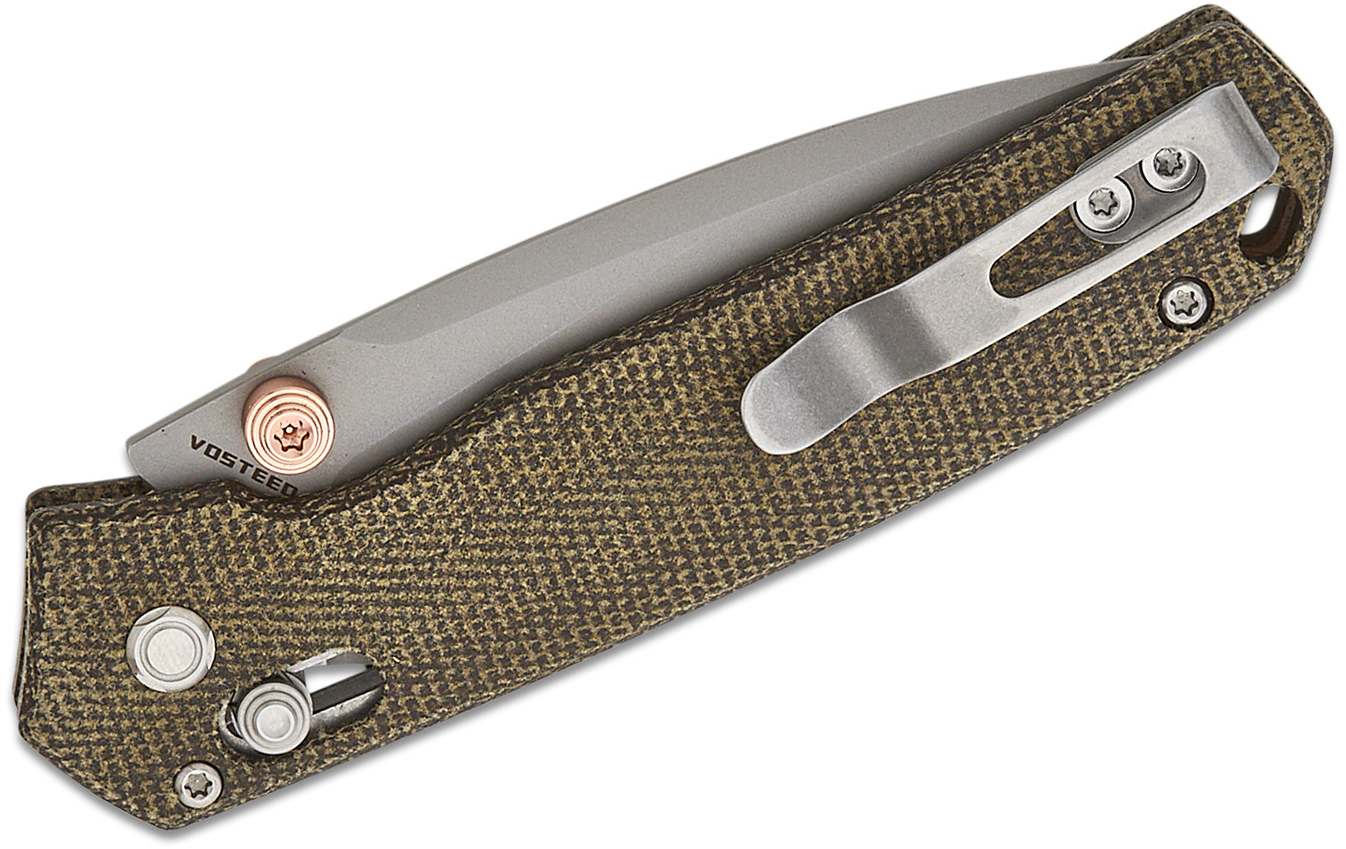Vosteed Knives Geoff Blauvelt Mini Psyop Crossbar Lock Folding Knife 2. ...