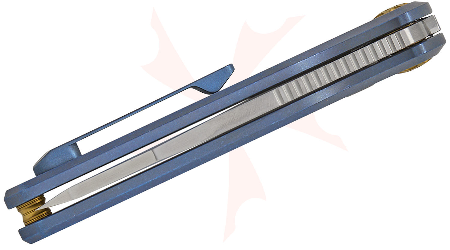 Vosteed Knives Gavko Leopard Top Liner Lock Folding Knife 3.38" M390 Satin Reverse Tanto Blade ...