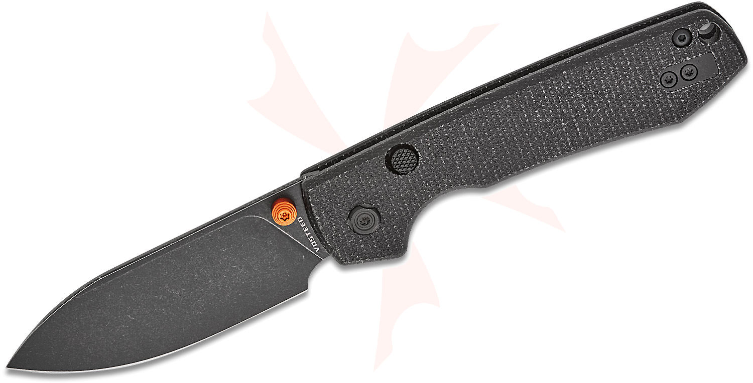 Vosteed Knives Raccoon Button Lock Folding Knife 3.25" Sandvik 14C28N ...
