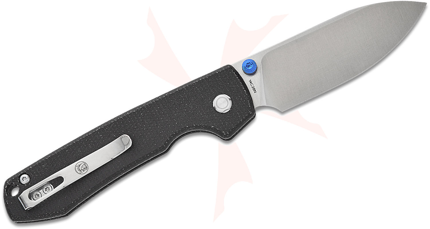 Vosteed Knives Raccoon Button Lock Folding Knife 3.25" Sandvik 14C28N ...
