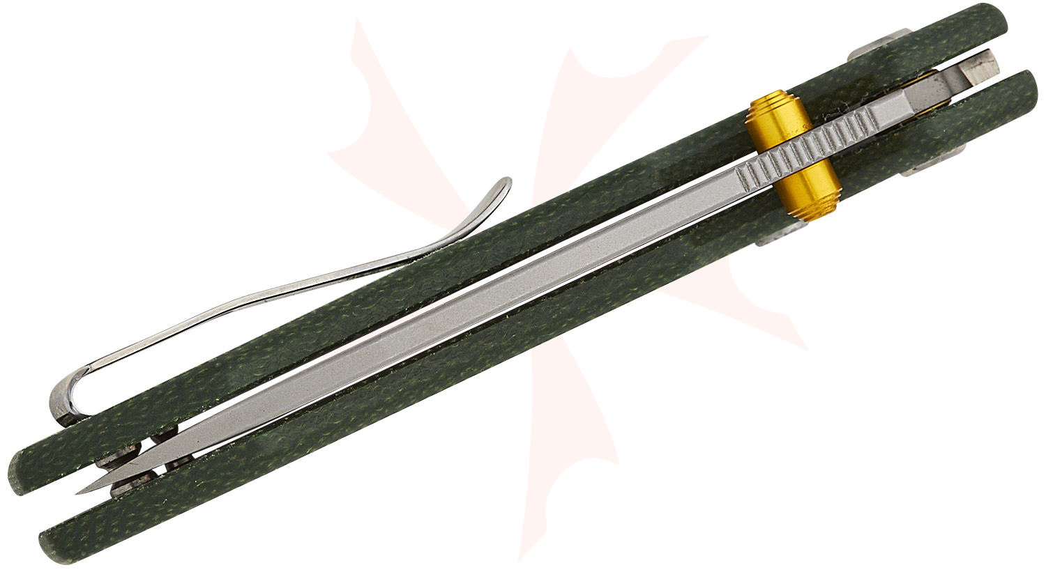 Vosteed Knives Raccoon Button Lock Folding Knife 3.25" Sandvik 14C28N ...