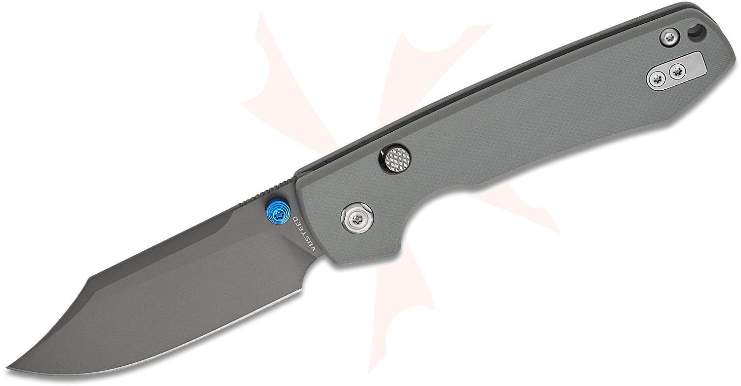 Vosteed Knives Raccoon Button Lock Folding Knife 3.25" Sandvik 14C28N ...