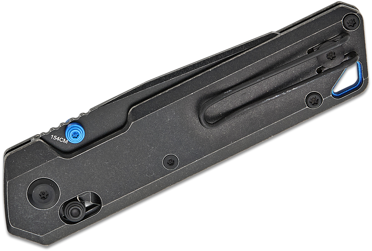 Vosteed Knives Parallel Folding Knife 2.9" 154CM Black Stonewashed ...