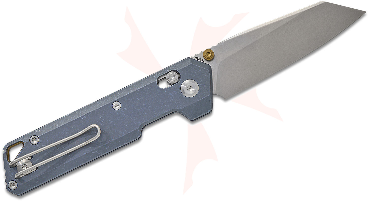 Vosteed Knives Parallel Folding Knife 2.9" S35VN Stonewashed Reverse ...