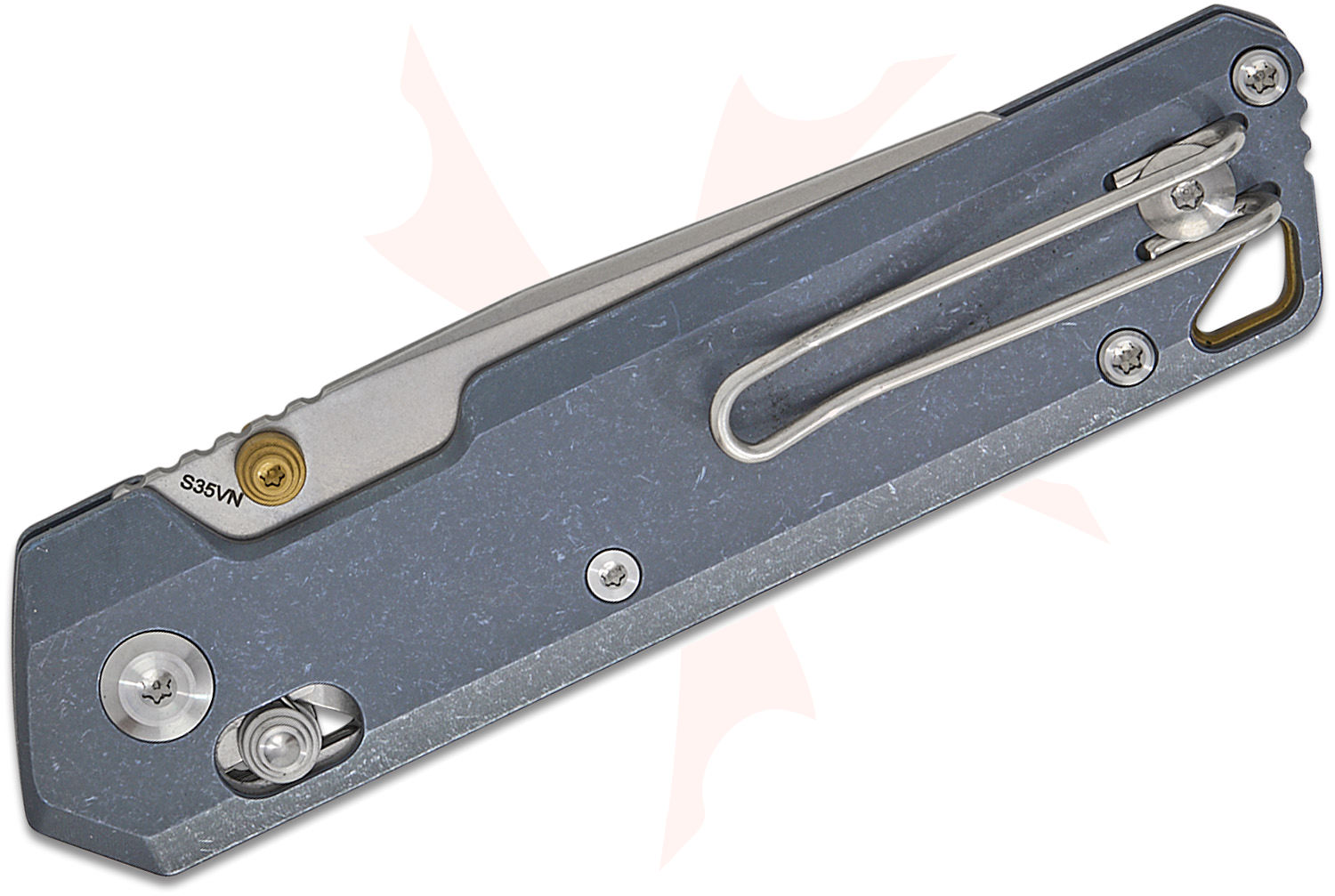 Vosteed Knives Parallel Folding Knife 2.9" S35VN Stonewashed Reverse ...