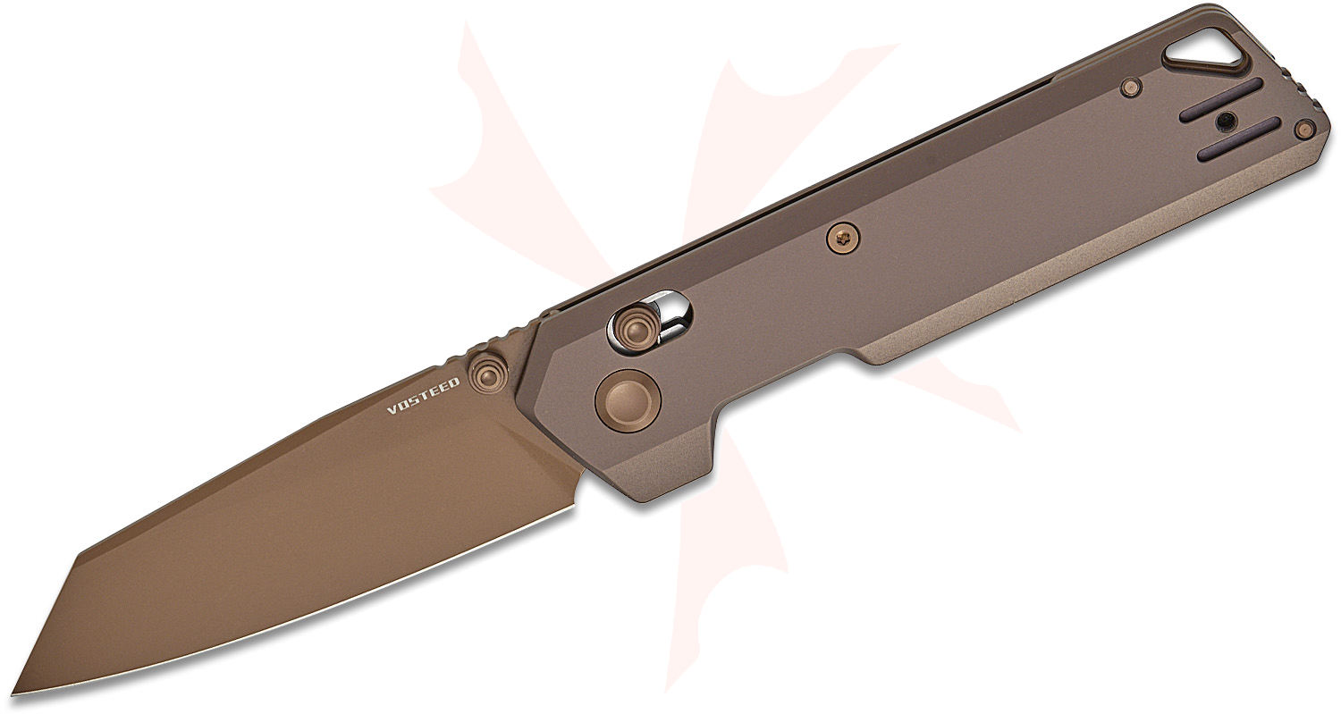 Vosteed Knives Parallel Folding Knife 2.9" S35VN Copper Dune Reverse Tanto Blade, Purple ...