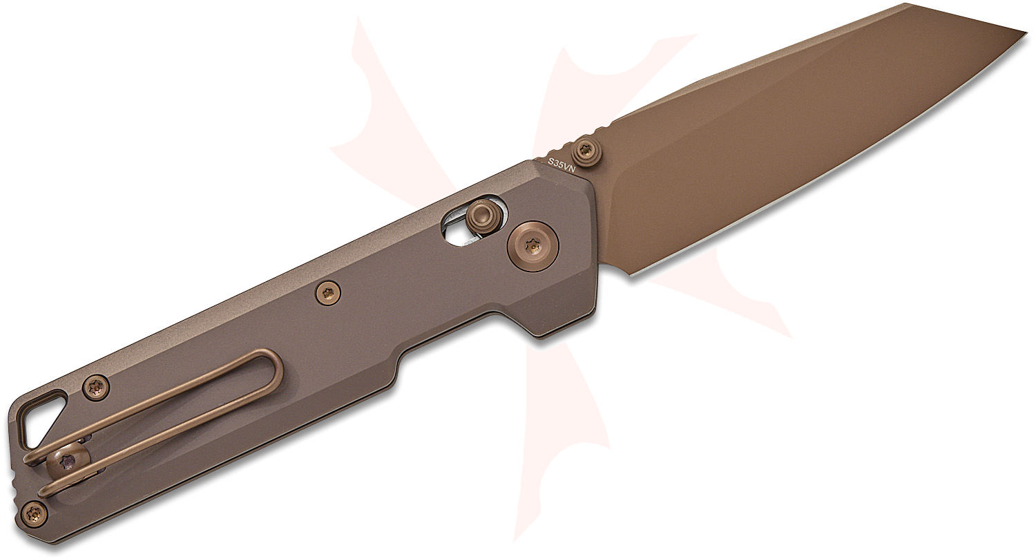 Vosteed Knives Parallel Folding Knife 2.9" S35VN Copper Dune Reverse ...