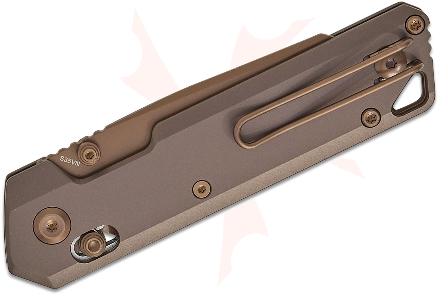 Vosteed Knives Parallel Folding Knife 2.9" S35VN Copper Dune Reverse ...