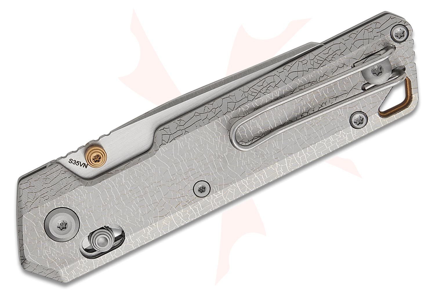 Vosteed Knives Parallel Folding Knife 2.9" S35VN Satin Reverse Tanto ...