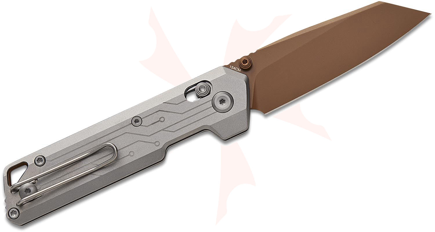 Vosteed Knives Parallel Crossbar Lock Folding Knife 2.9" 154CM Copper ...