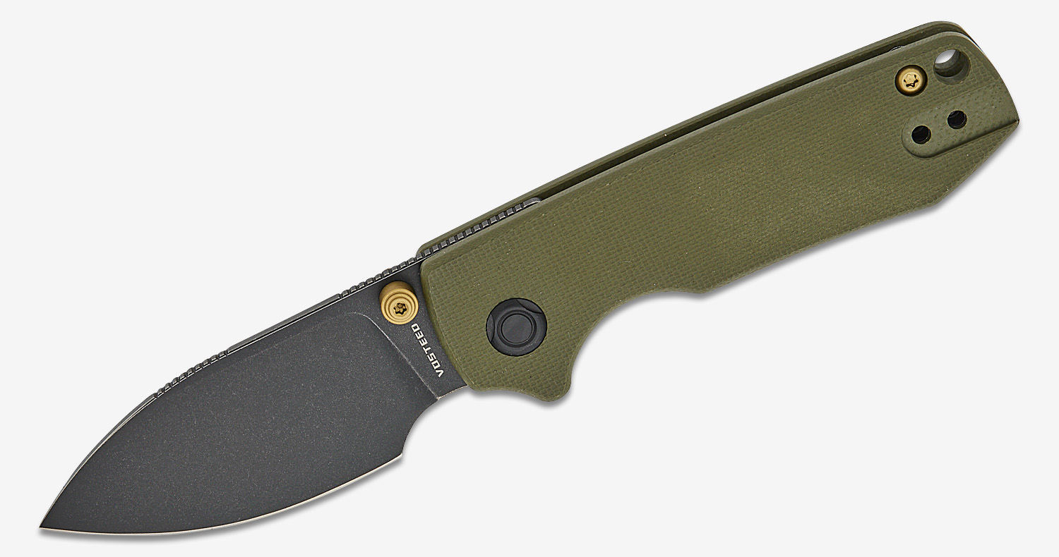 Vosteed Knives Raccoon Cub Liner Lock Front Flipper Knife 2.34" Sandvik ...