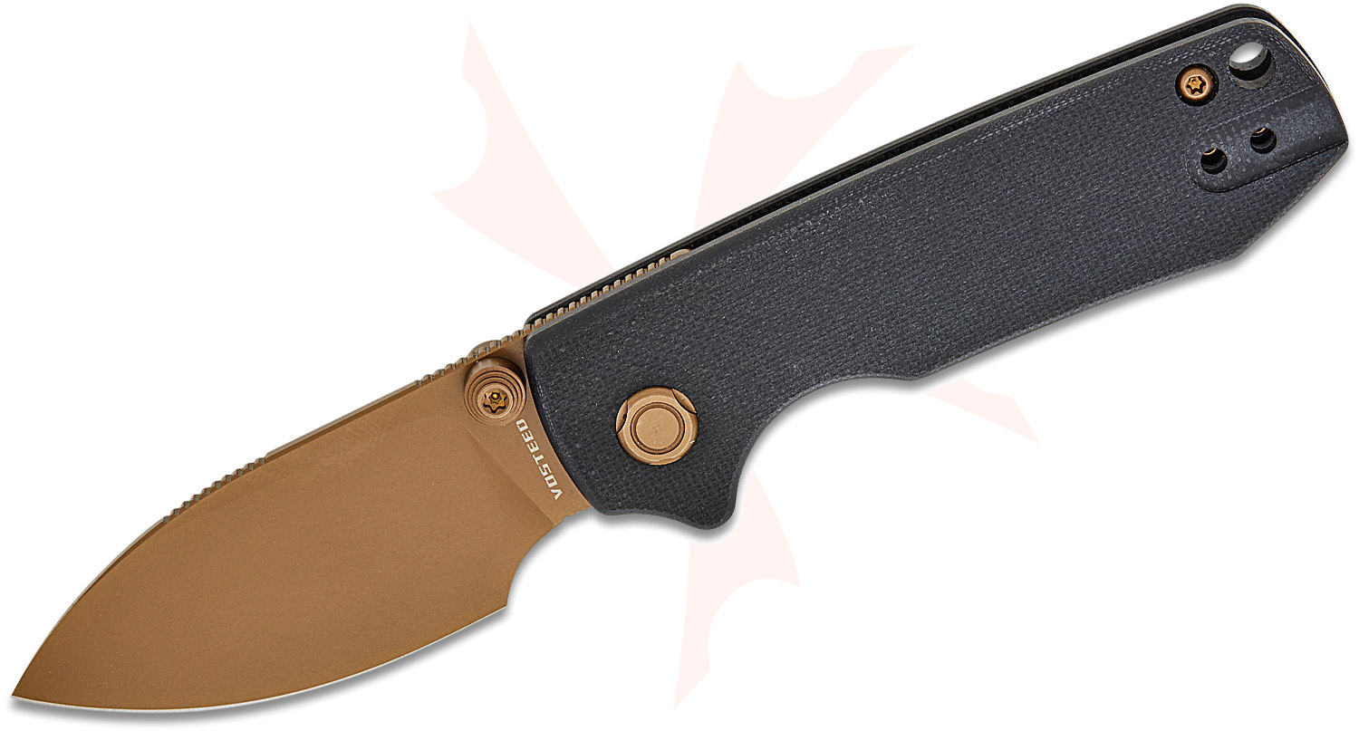 Vosteed Knives Raccoon Cub Liner Lock Front Flipper Knife 2.34" Sandvik ...