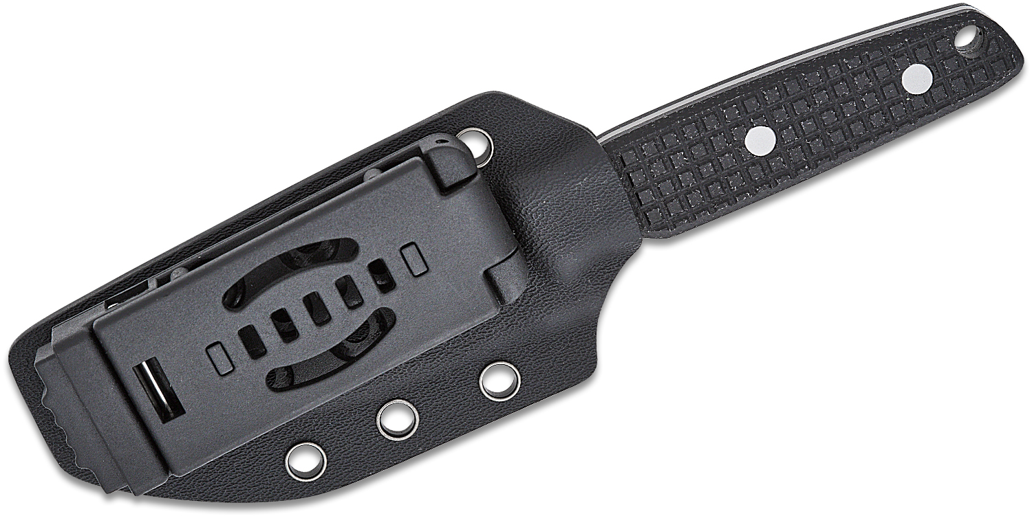 Vosteed Knives Yue Mink Fixed Blade Knife 3.33" Nitro-V Stonewashed ...