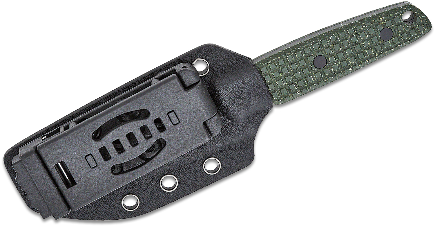 Vosteed Knives Yue Mink Fixed Blade Knife 3.33" Nitro-V Stonewashed ...