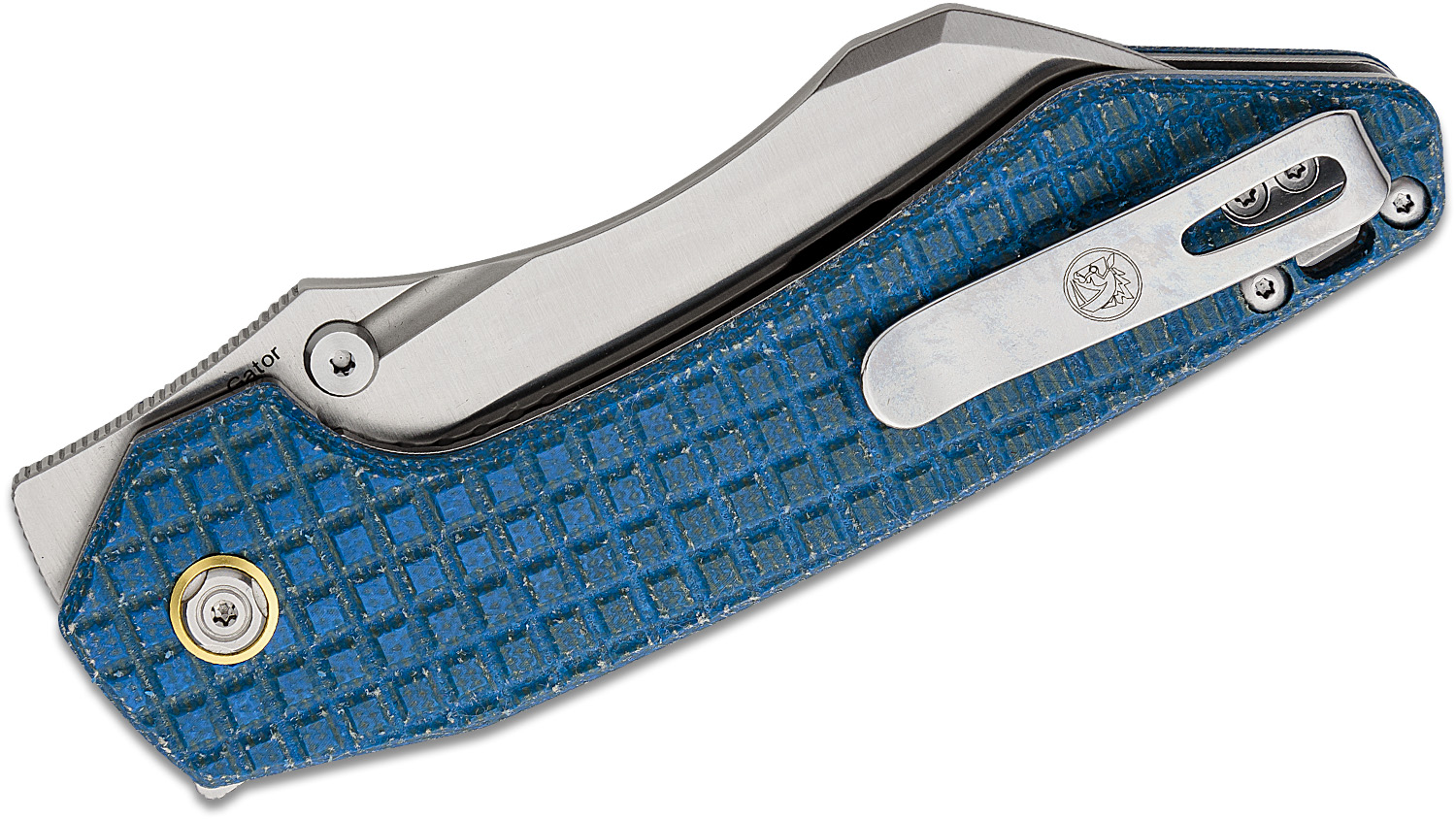 Vosteed Knives Gator Flipper Knife 3.74" Sandvik 14C28N Satin Modified ...